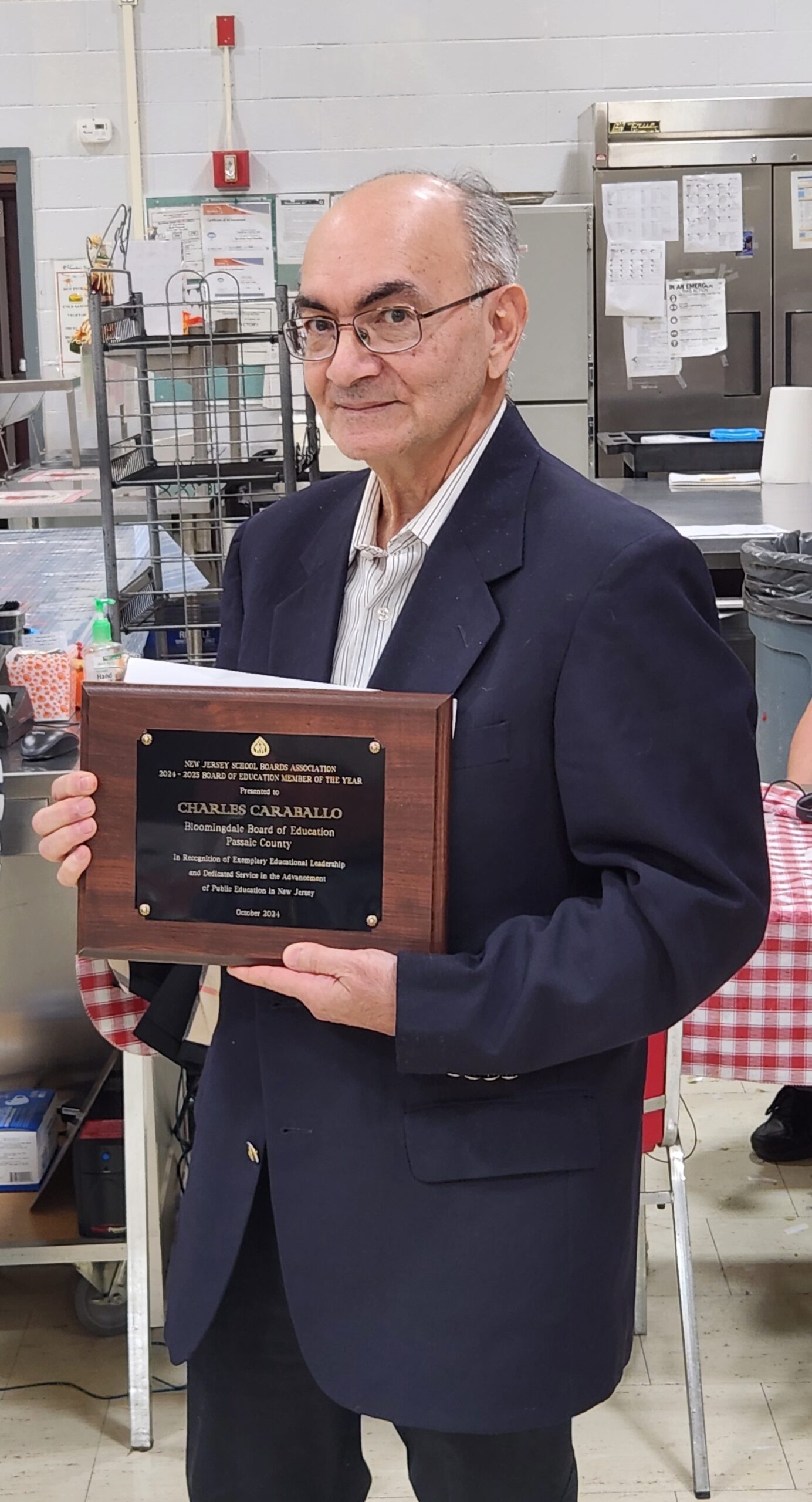 NJSBA Honors Charles Caraballo of the Bloomingdale Board of Education ...